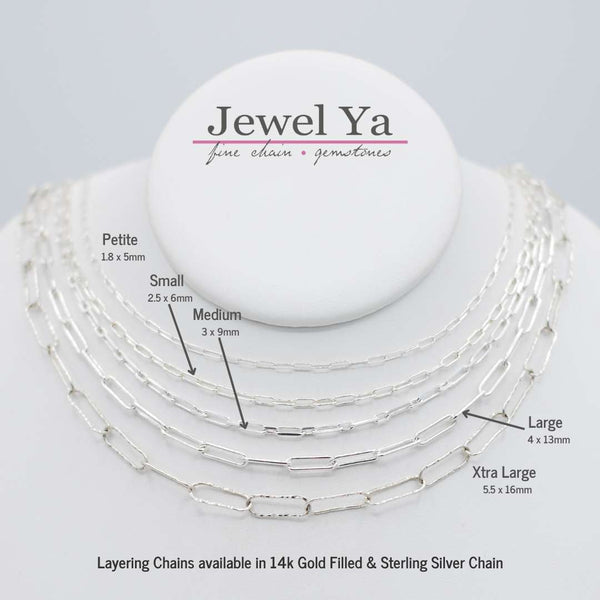 Sterling Silver 4x13mm Large Paperclip Layering Chain | Jewel Ya