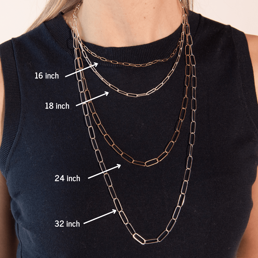 Sterling Silver 4x13mm Large Paperclip Layering Chain | Jewel Ya