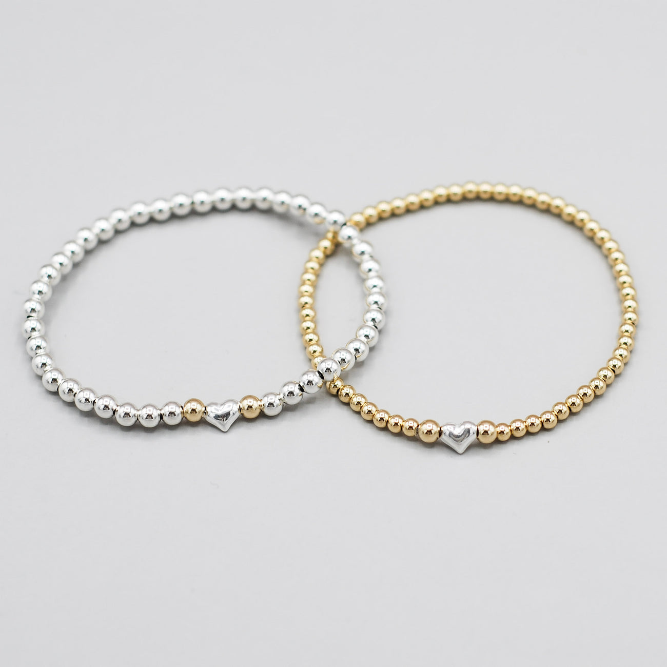 Beaded Lux Heart Bracelet