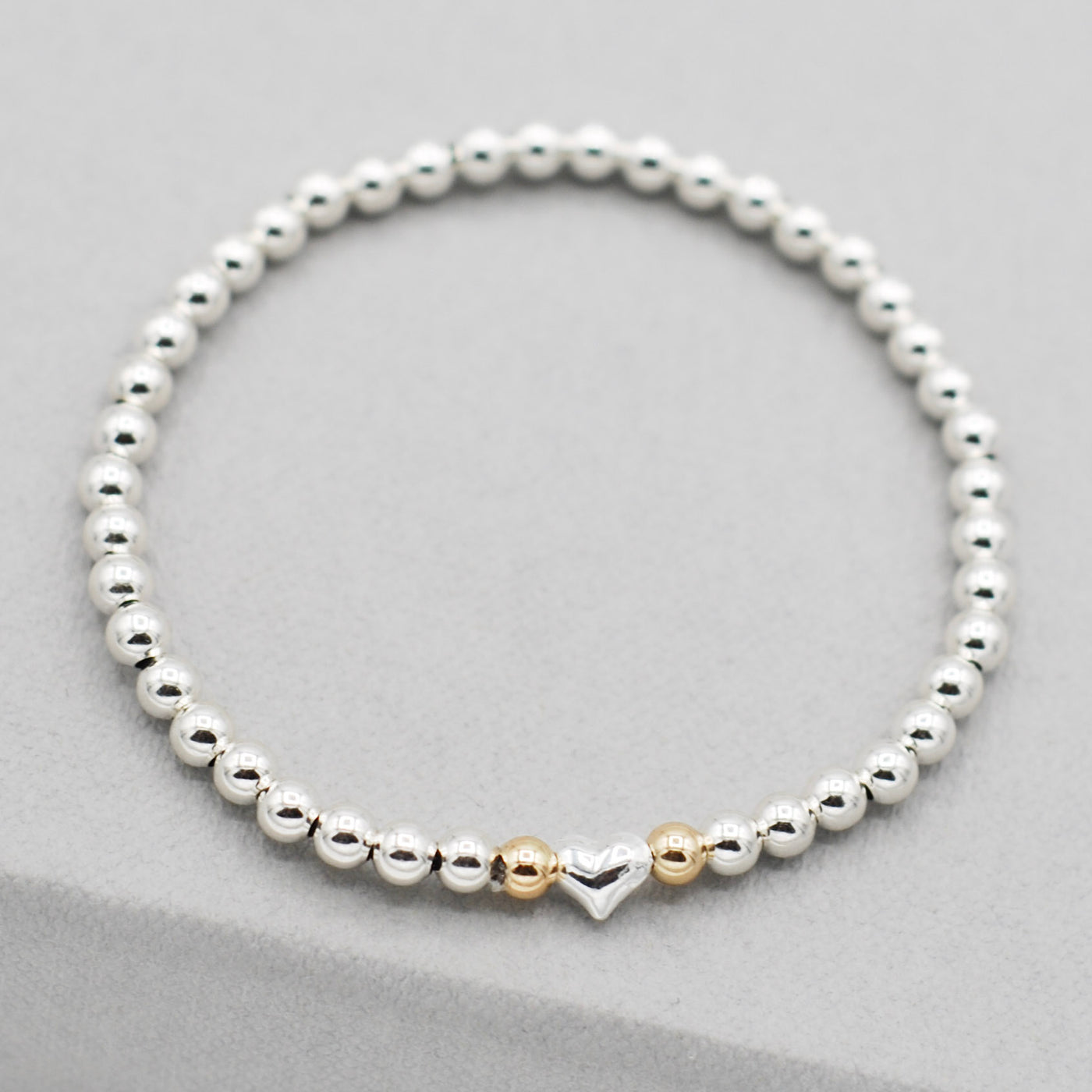 Beaded Lux Heart Bracelet